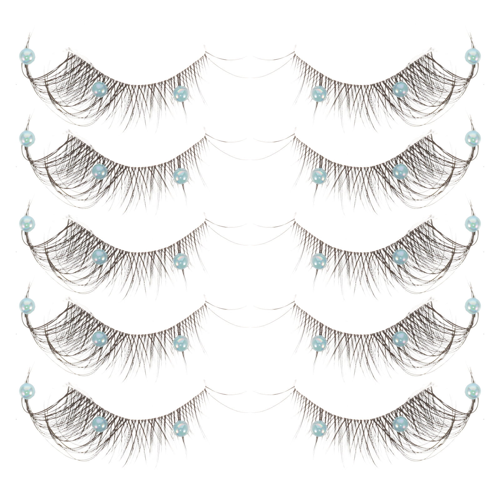 DRAFIDEEP Pink Faux Eyelashes for Women 5 Pairs Fluffy Design for ...