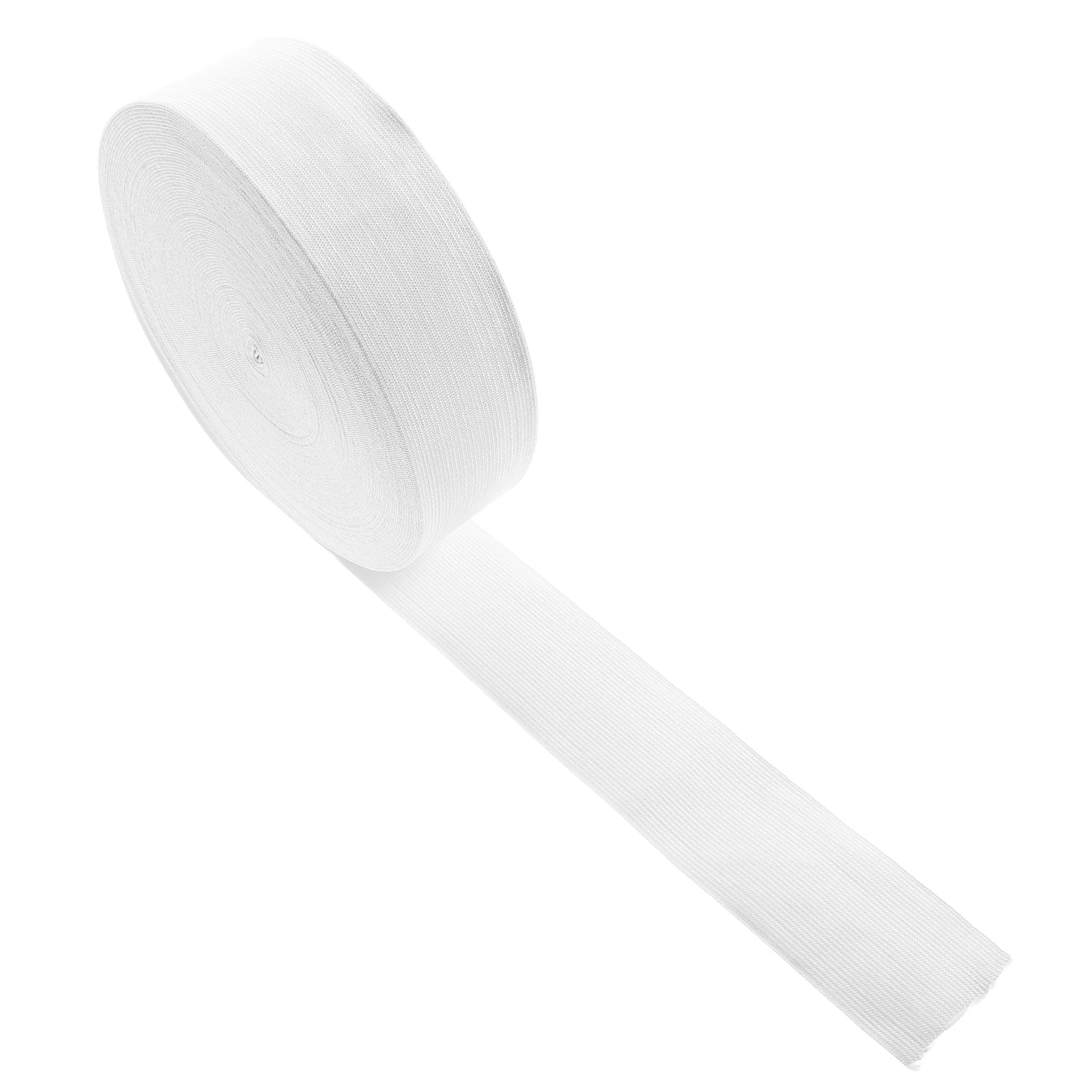 OUNONA White Polyester Elastic Band for Clothing High Elasticity Thick ...