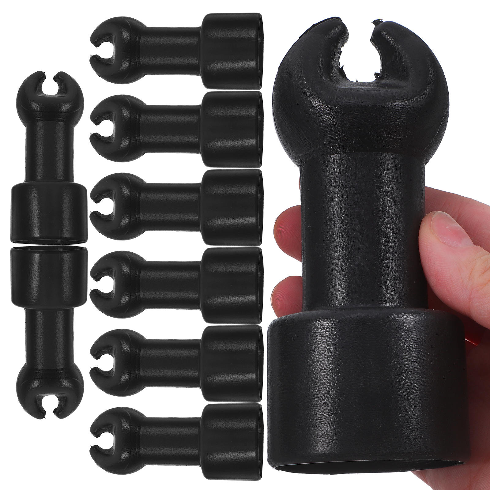 DRAFIDEEP Plastic Covers 10Pcs for Trampoline Poles with Pole ...