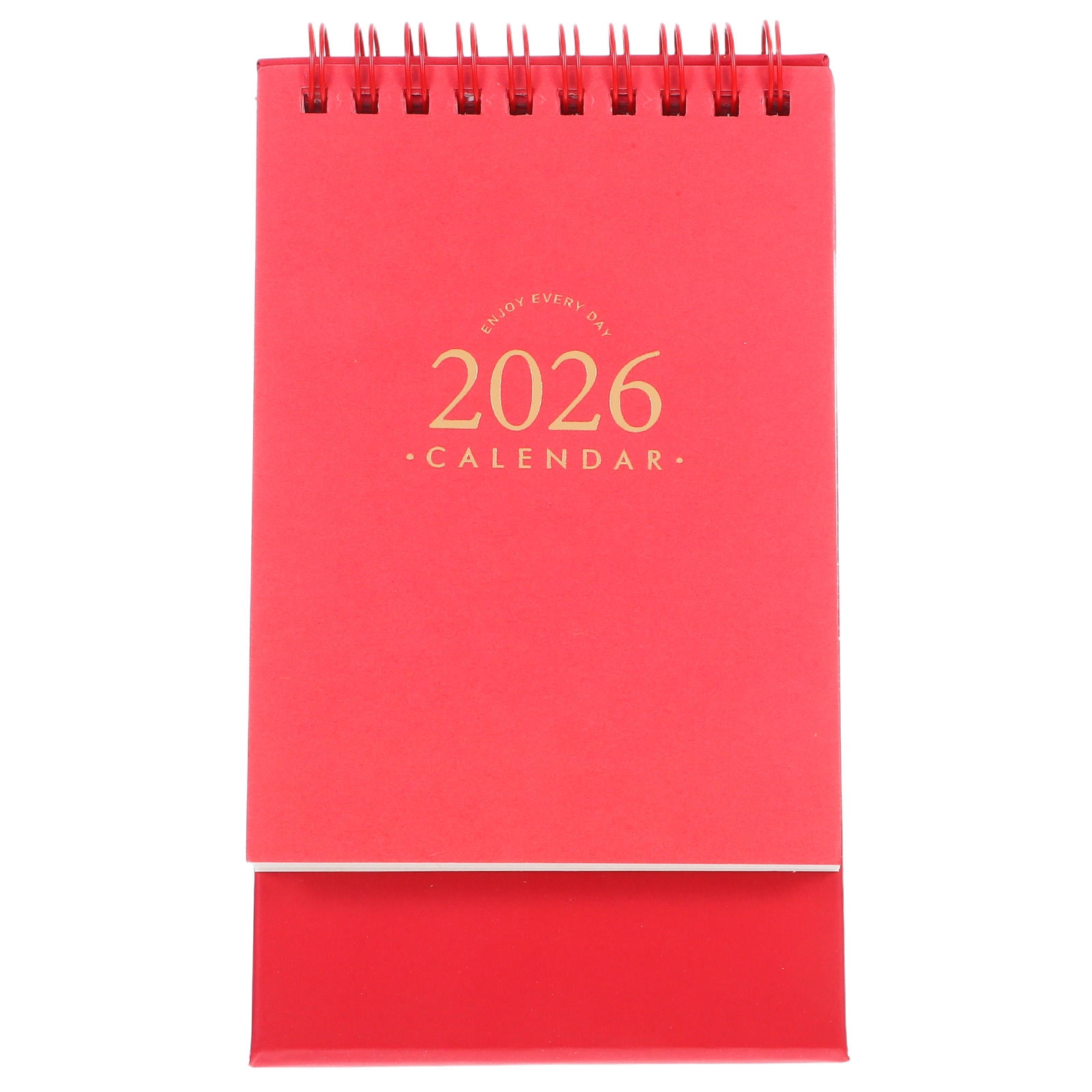 OUNONA Drafideep 2026 Red Standing Desk Calendar - Daily Planner and ...