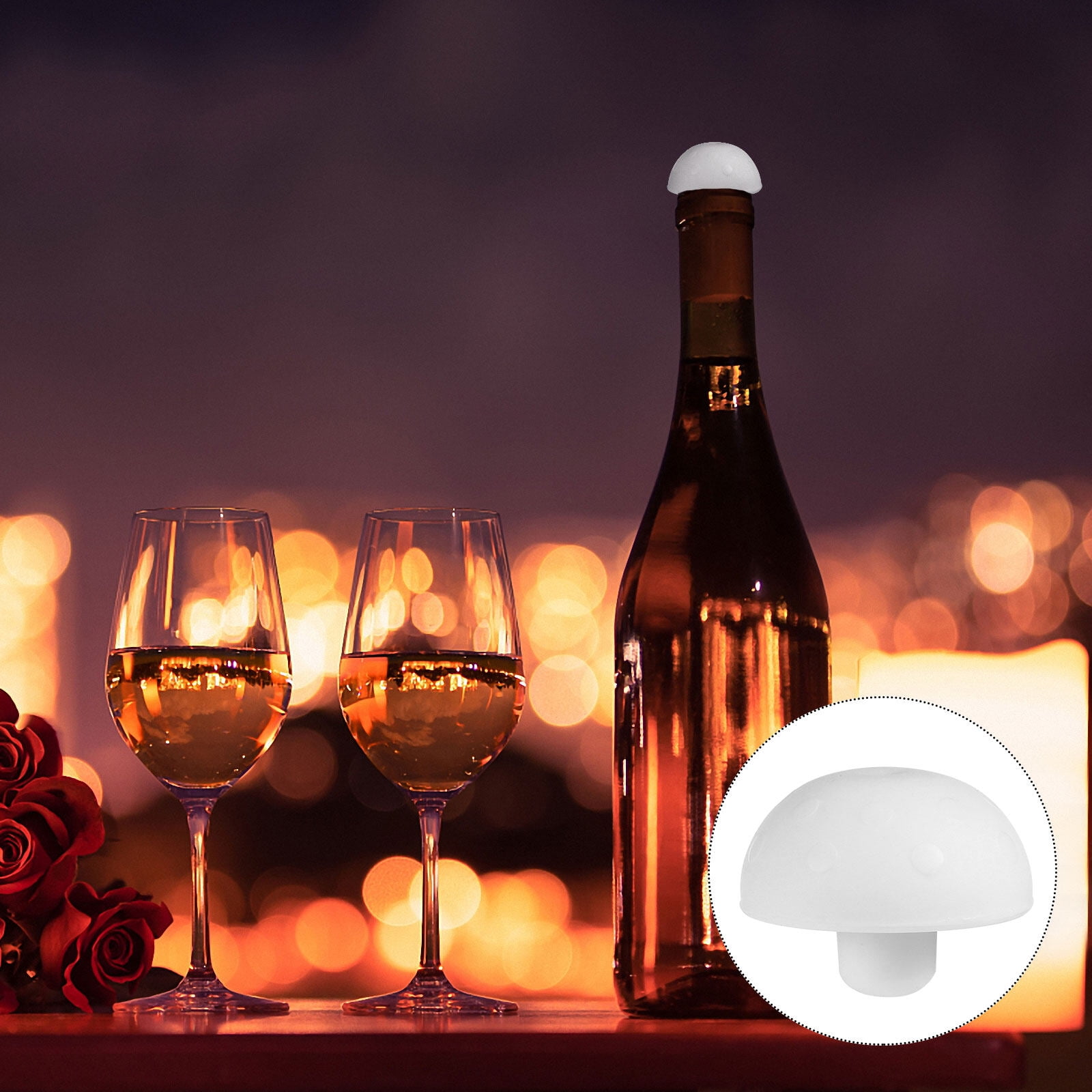 DRAFIDEEP Sealing Bottle Plug 2Pack Silicone Bottle Cap for Wine ...