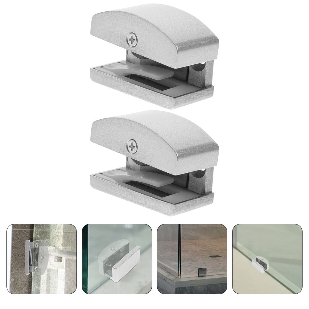 DRAFIDEEP Shower Door Sliding Guides 2pcs Aluminum Shower Door Bottom ...