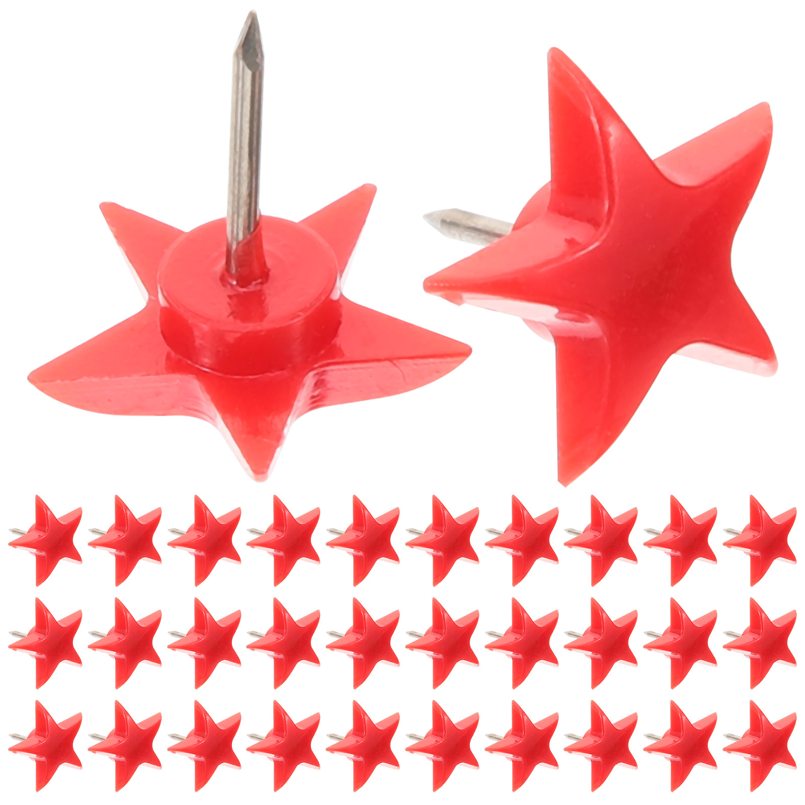 DRAFIDEEP Thumb Tacks 100Pcs Plastic Iron For Preventing Falling Photos ...