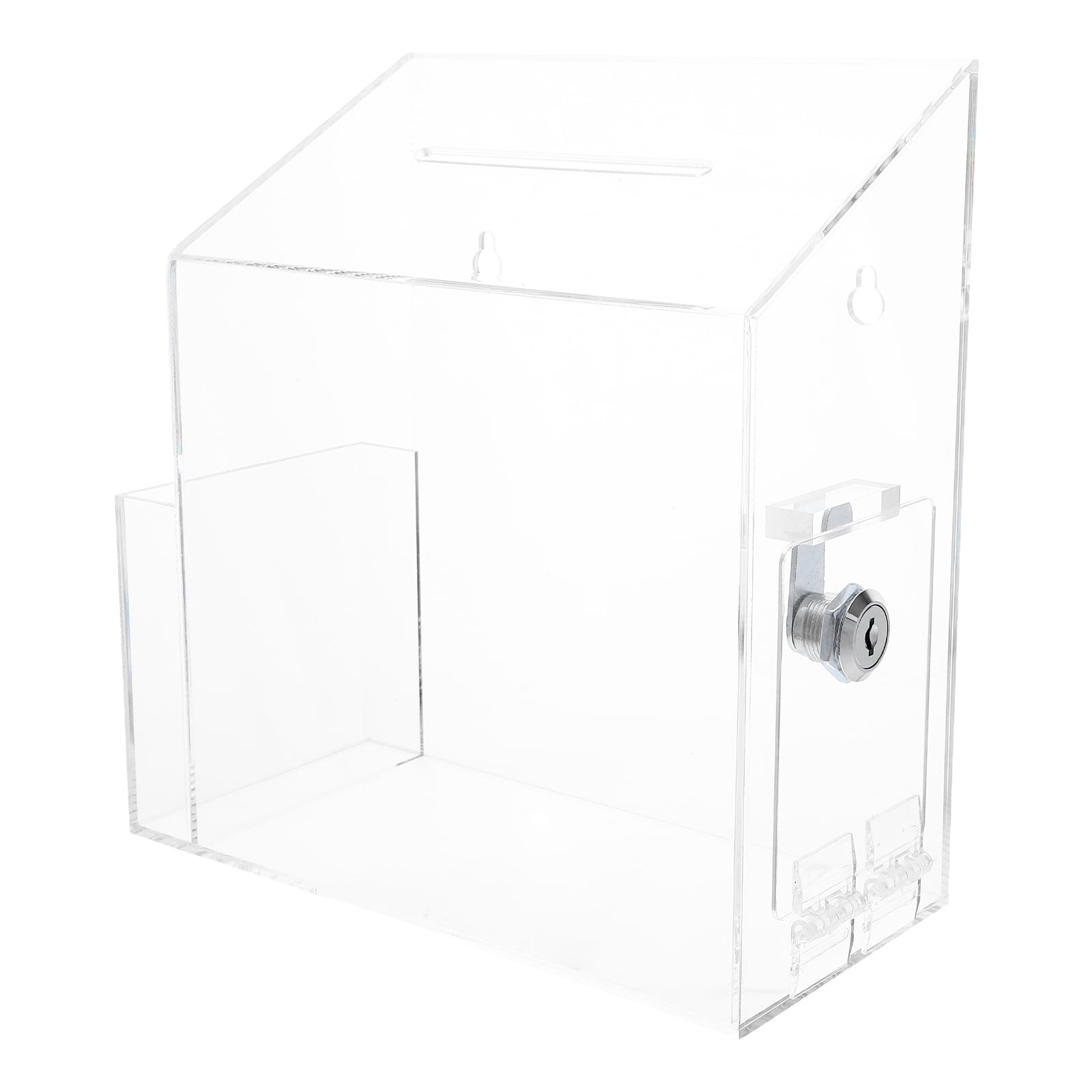 OUNONA Clear Acrylic Ballot Box Slot for Office Voting, Donation ...