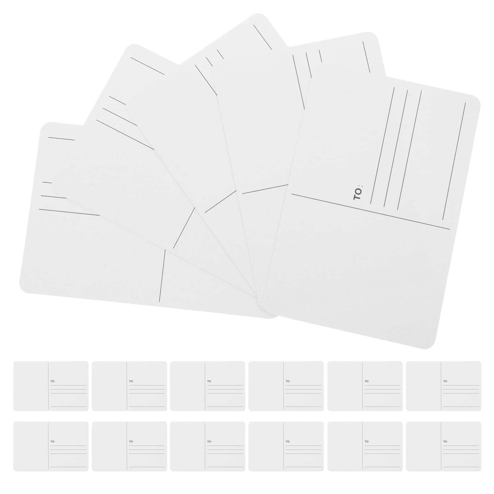 DRAFIDEEP White Textured Watercolor Postcards for Handmade Greeting ...