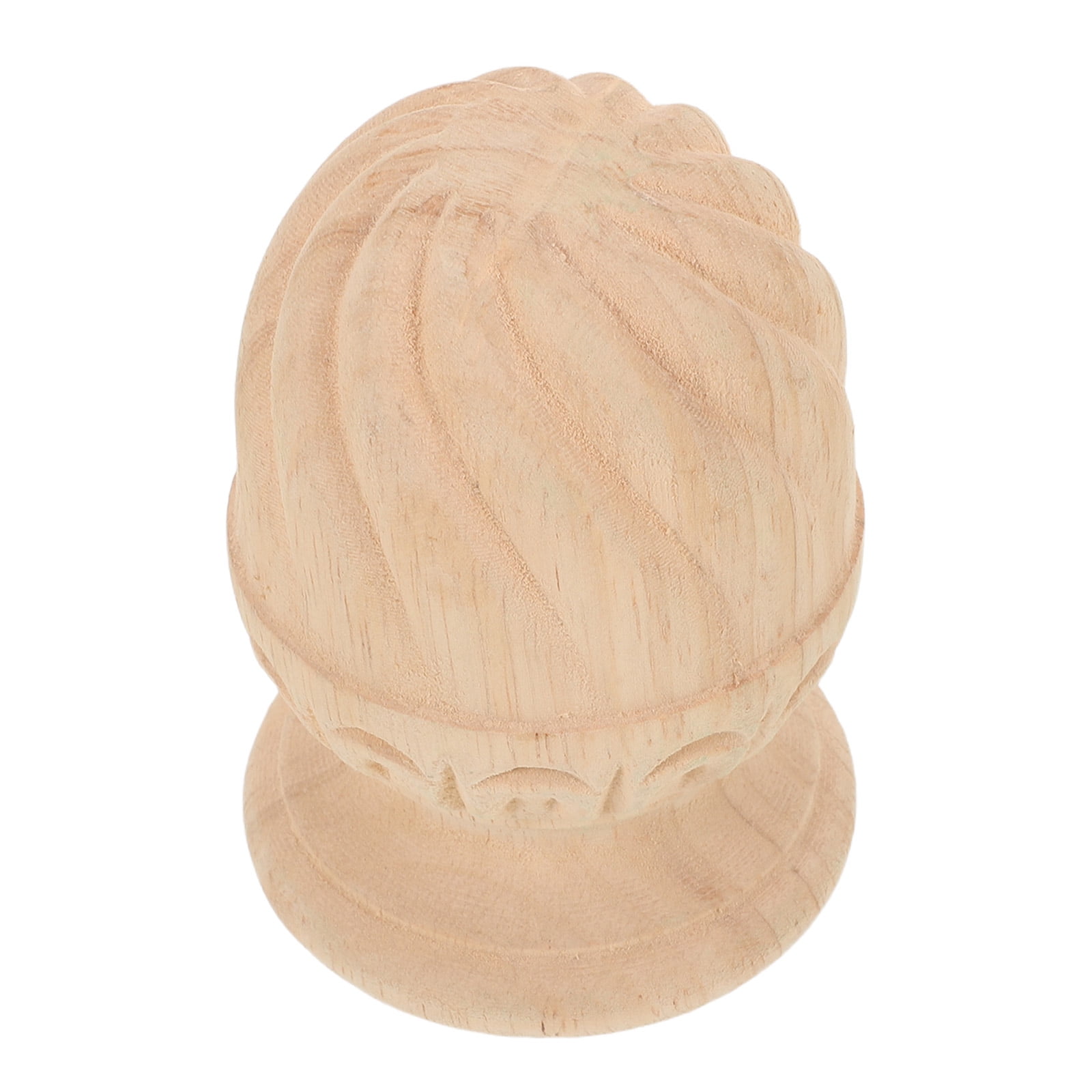 OUNONA Beige Solid Wood Finials with Decorative Carved Details for Bed ...