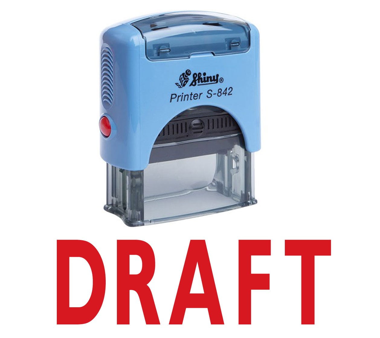 DRAFT Self Inking Rubber Stamp Office Stationary Custom Shiny Stamp ...