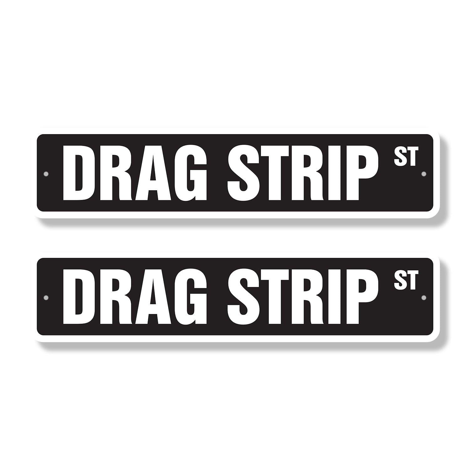 DRAG STRIP Classic Street Sign (2 Pack) race track cars muscle fast ...