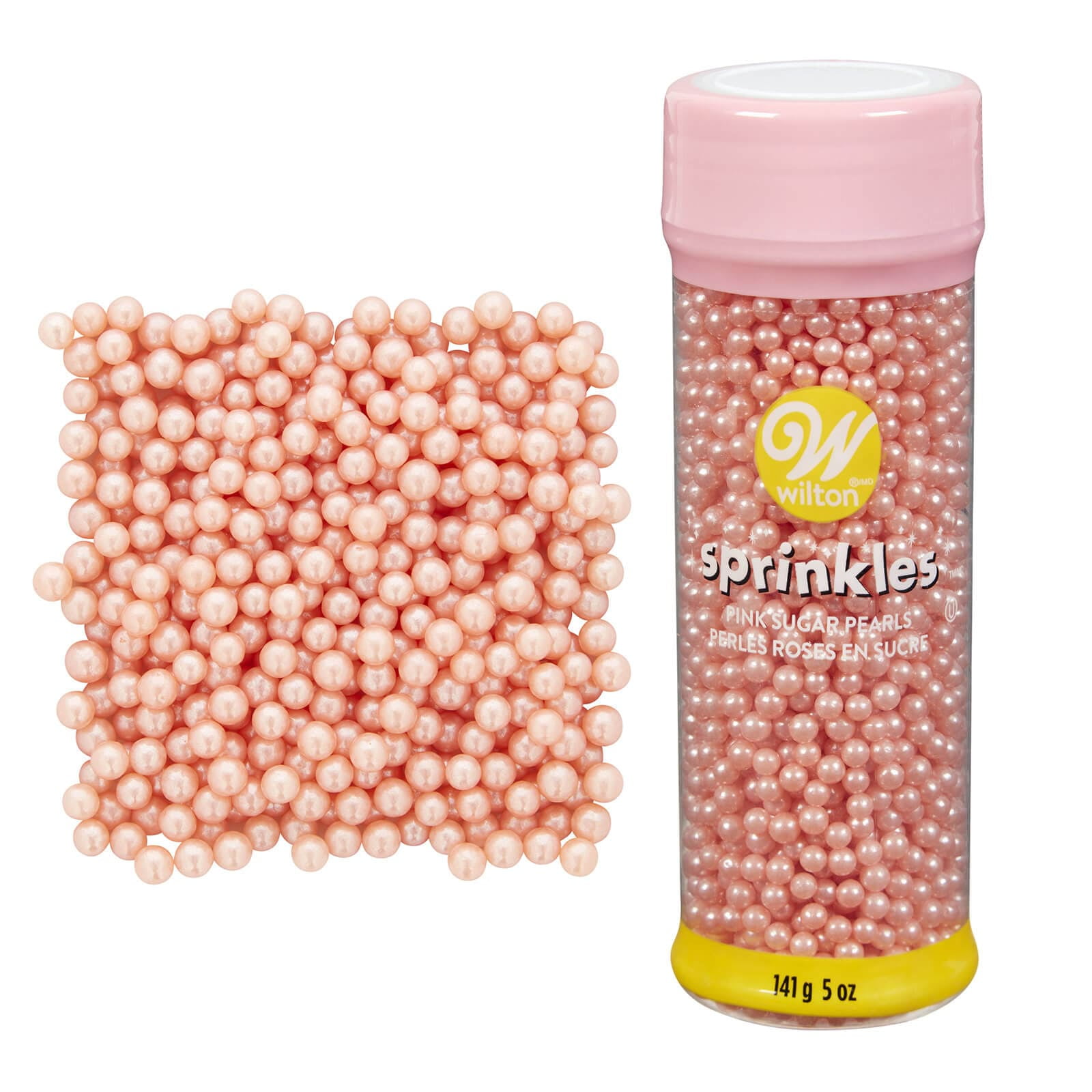 DRAGEE PEARLS SUGAR PINK 4MM 141 G - Walmart.com