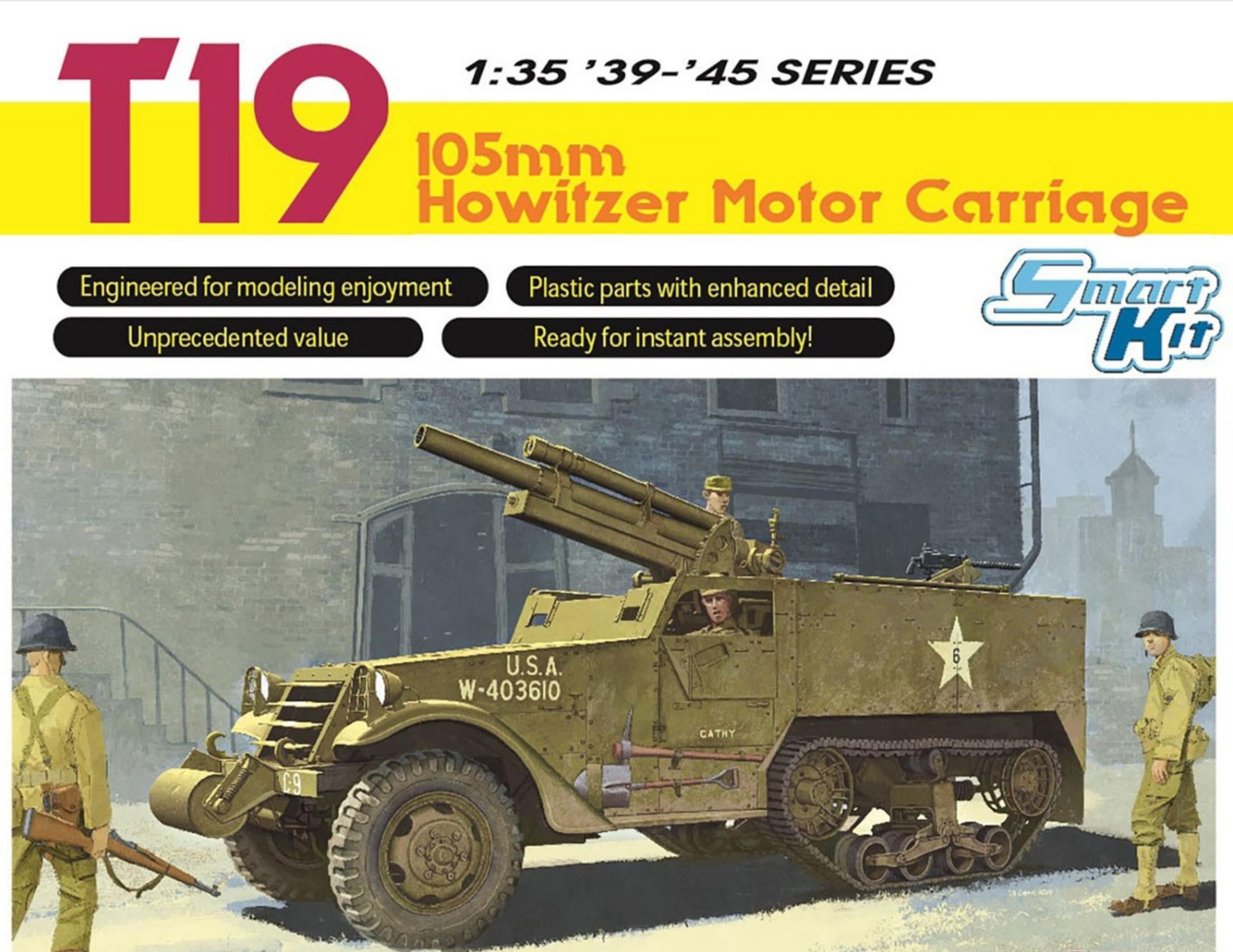 DRAGON 1/35 Scale6496 T19 105mm Howitzer Aluminum Gun Barrel//3D ...