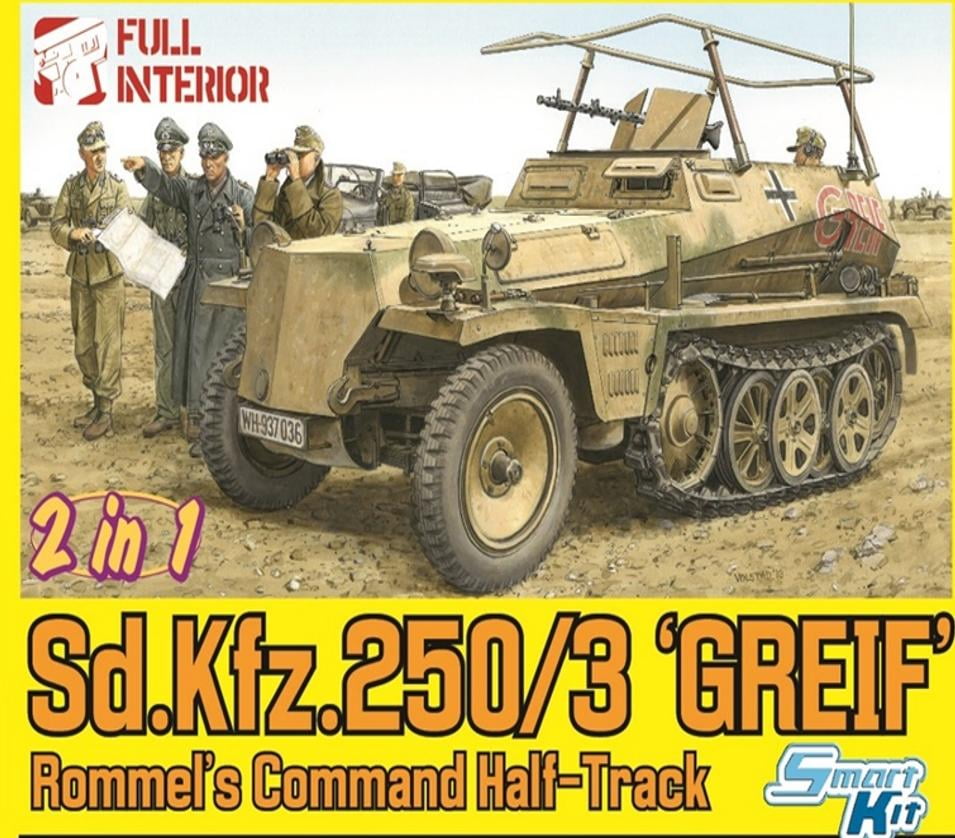 DRAGON 6911 1/35 Sd.Kfz.250/3 'Greif" Rommel's Command Half-Track ...