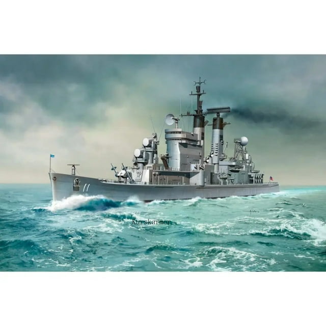 DRAGON 7121 1/700 U.S.S. Chicago CG-11 - Assemble Scale Plastic Model ...