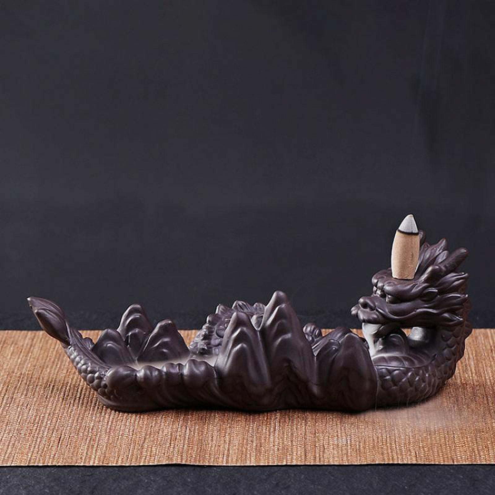 DRAGON BACKFLOW INCENSE BURNER CONES HOLDER WATERFALL EFFECT MULTI ...