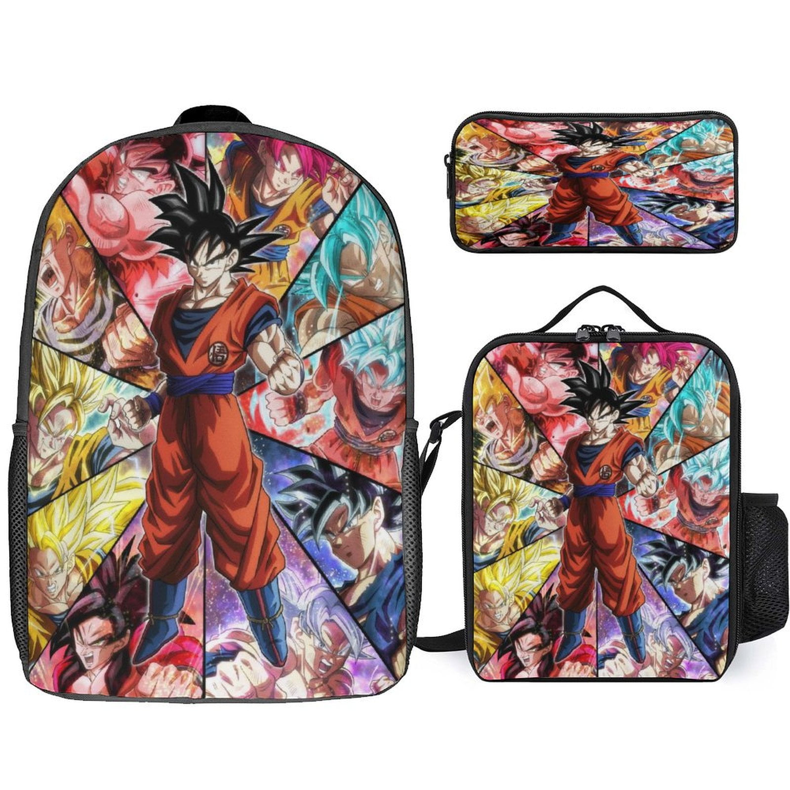 DRAGON_BALL Son Goku Son Gohan17Inch Cartoon Anime Backpack 3PC ...