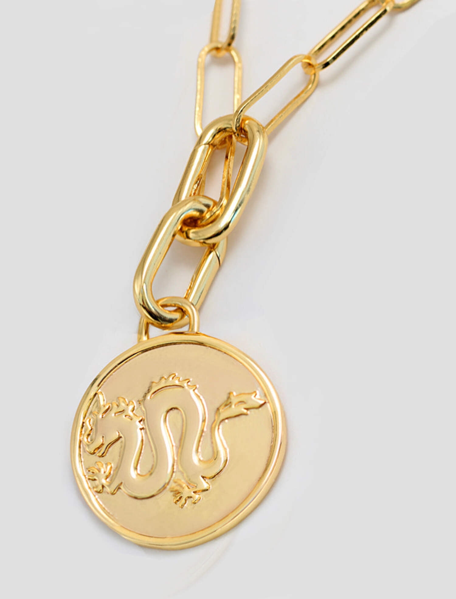 DRAGON LUCKY CHARM COIN PENDANT NECKLACE | GENDER NEUTRAL - Walmart.com