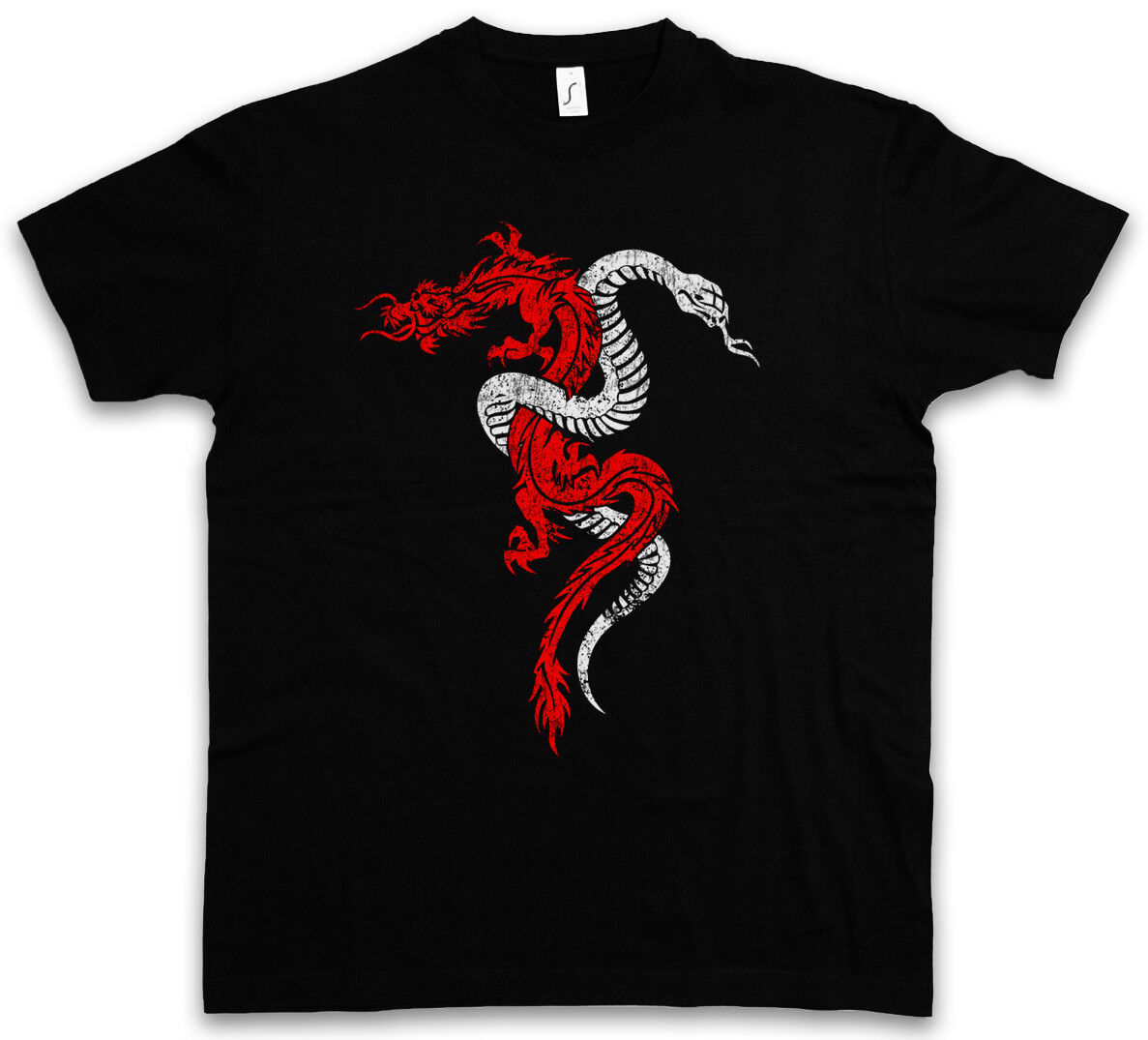 DRAGON & SNAKE SIGN T-SHIRT Tattoo RPG Game - Walmart.com