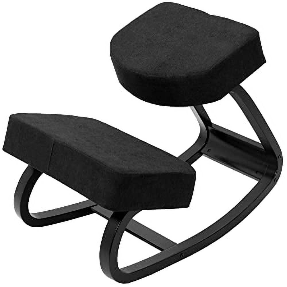 DRAGONN by VIVO Wooden Rocking Kneeling Chair, Ergonomic Rocker Stool ...