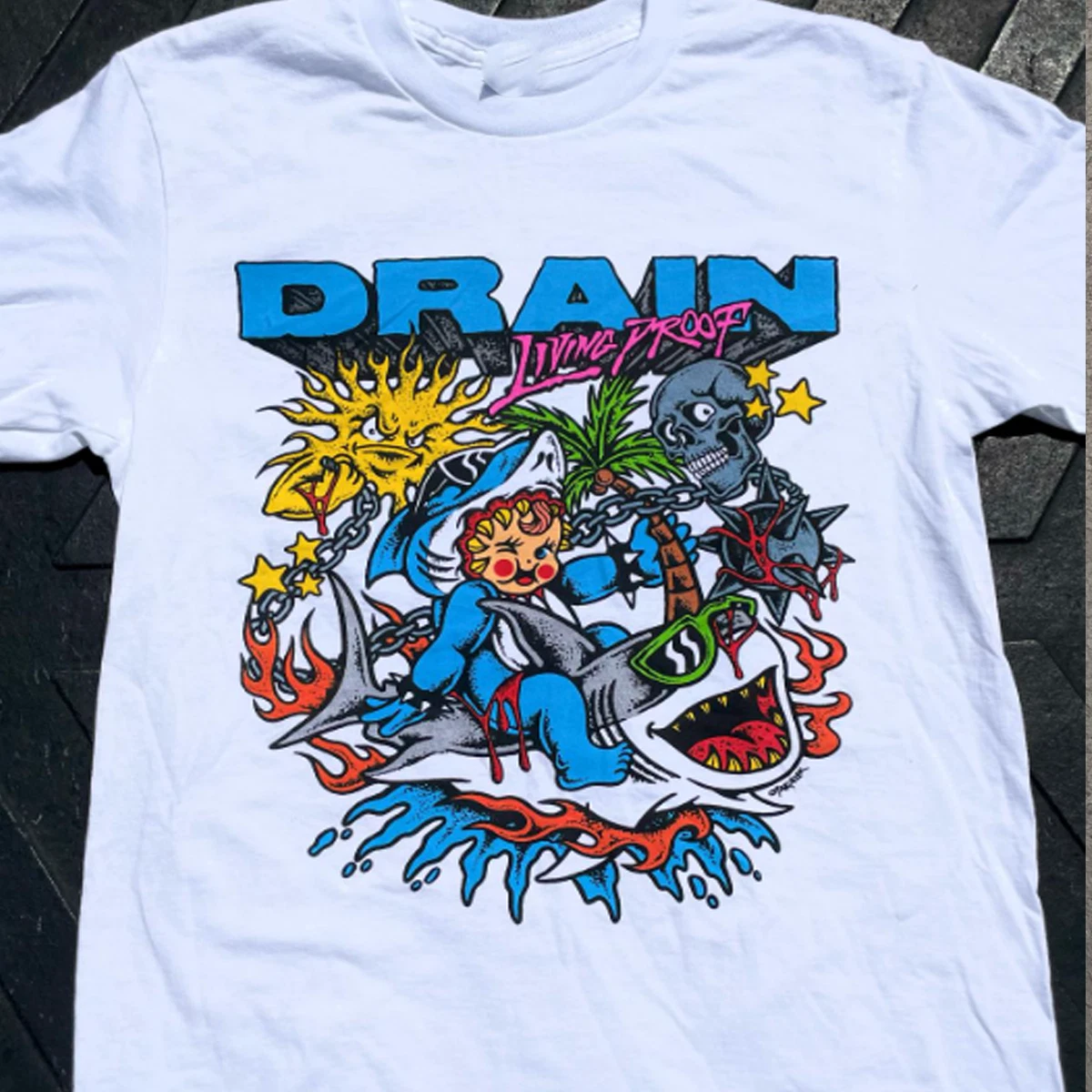 DRAIN BAND Living Proof Cotton Short Sleeve all Size Unisex T-Shirt ...