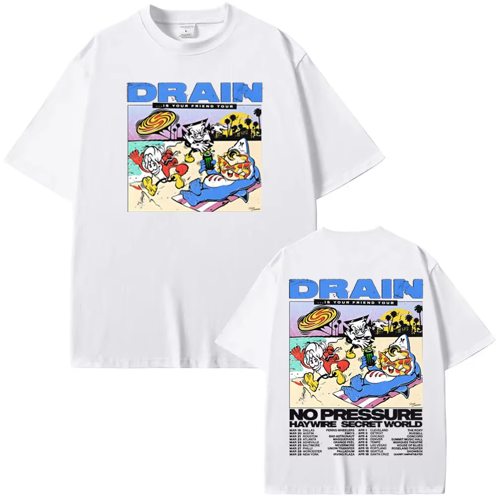 DRAIN Band IS YOUR FRIEND TOUR 2026 T-shirt Short Sleeve Unisex ...