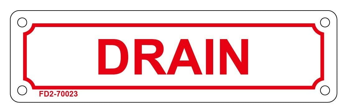 DRAIN SIGN ( ALUMINIUM 2X7 ) - Walmart.com