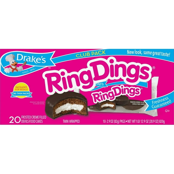 Drake's Ring Dings, 20 ct./12.19 oz. - Walmart.com