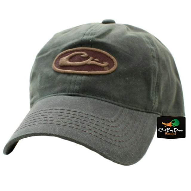 Drake Waterfowl 100% Cotton 8oz Waxed Canvas Mid-Profile Hat - Olive ...