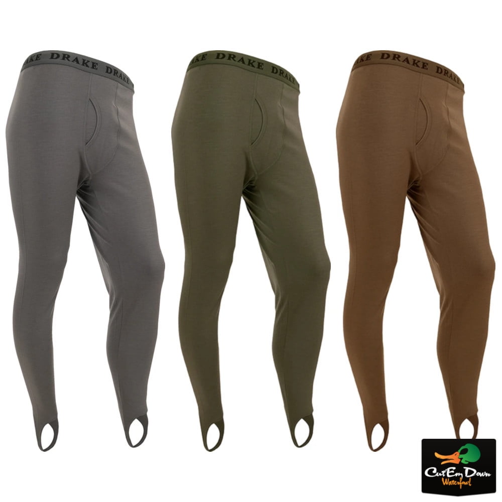 DRAKE WATERFOWL MERINO WOOL ELASTIC BASE LAYER PANTS - Walmart.com