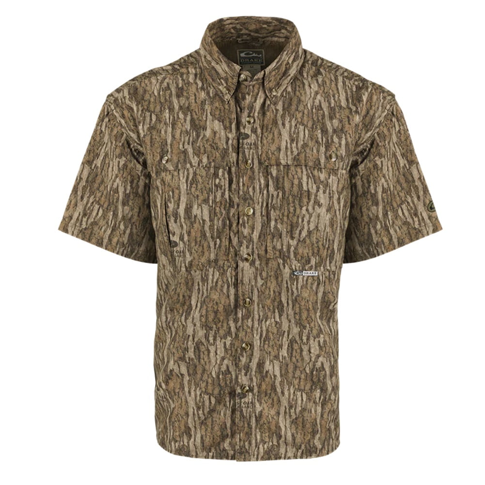 Drake Waterfowl EST Camo Wingshooter's Short Sleeve Shirt - Walmart.com