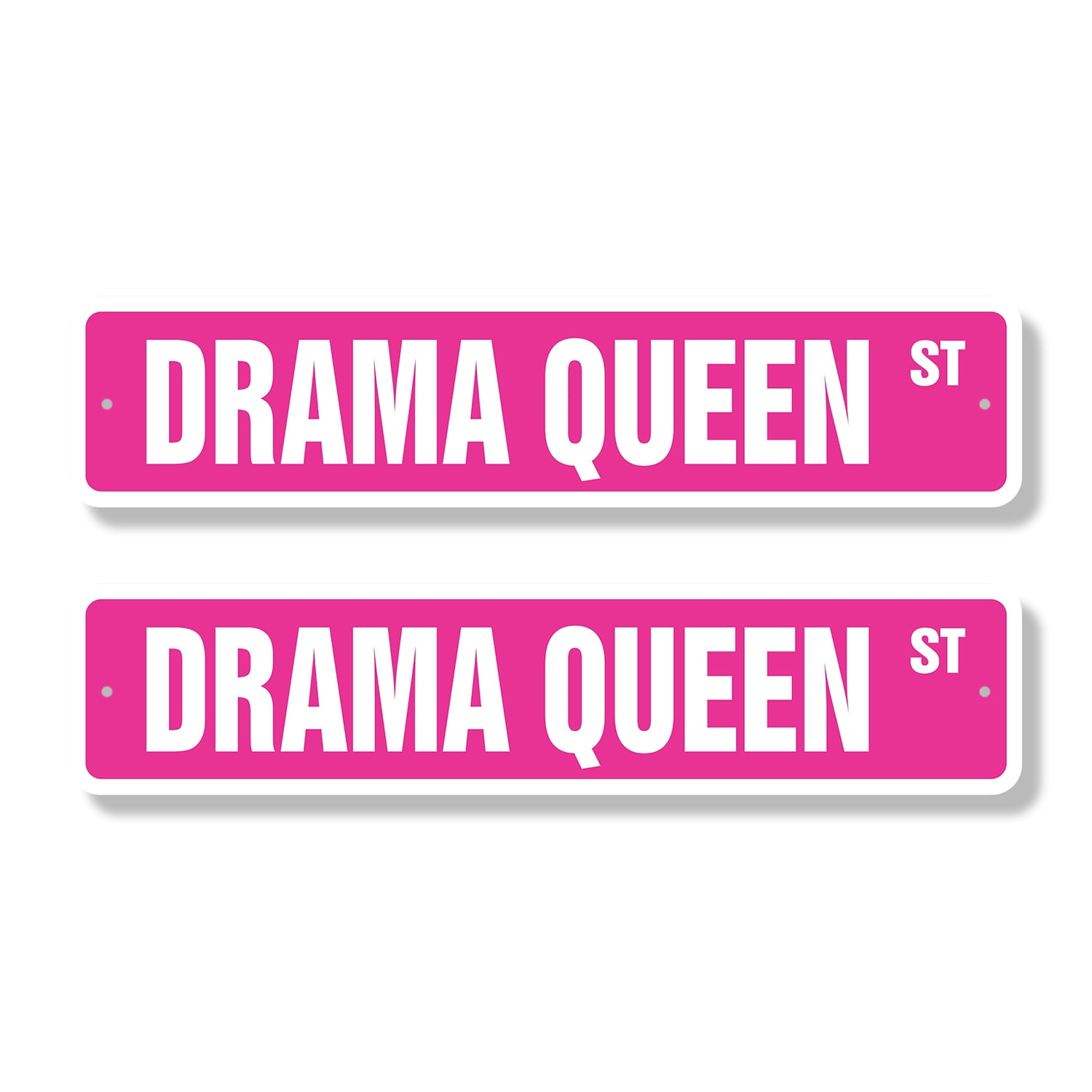 DRAMA QUEEN Classic Street Sign (2 Pack) acting actor actress show biz ...