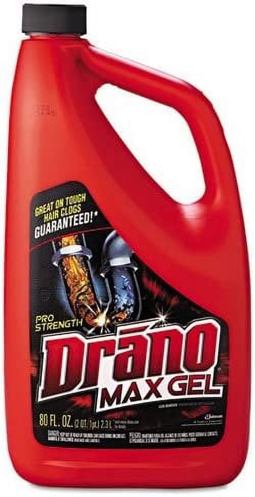 Drano Max Gel Clog Remover - Gel Drain Cleaner - Unscented, 1 Bottle ...