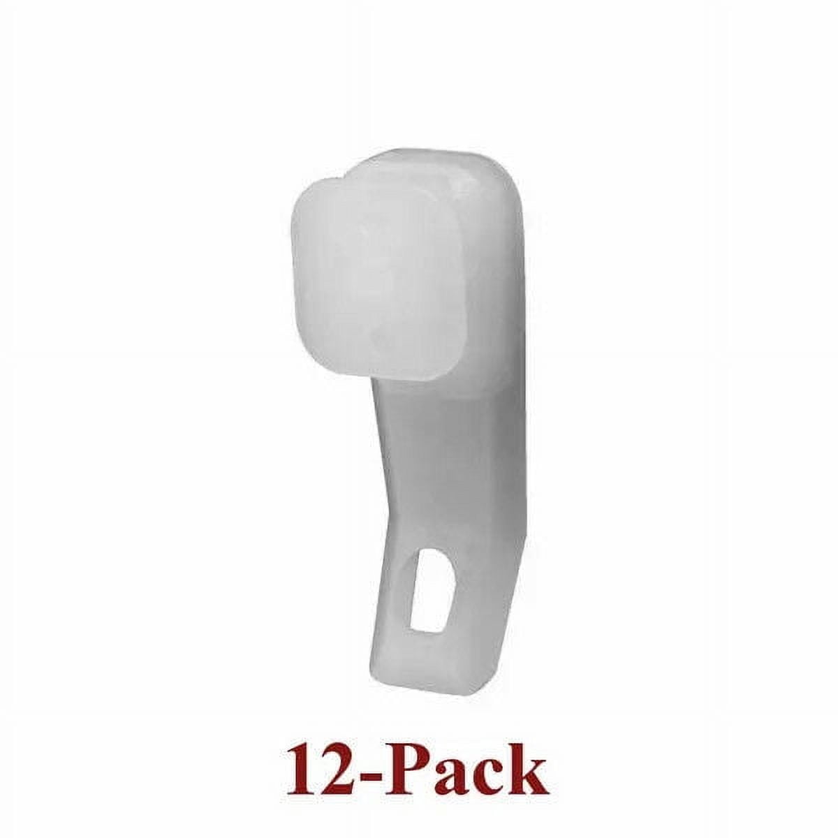 DRAPERY CARRIER SLIDES for Standard White Traverse Rods (12 Pack ...