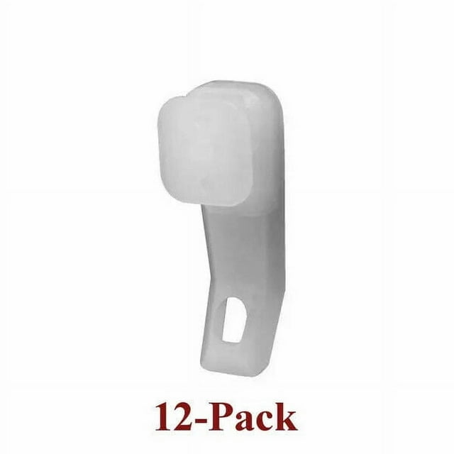 DRAPERY CARRIER SLIDES for Standard White Traverse Rods (12 Pack ...