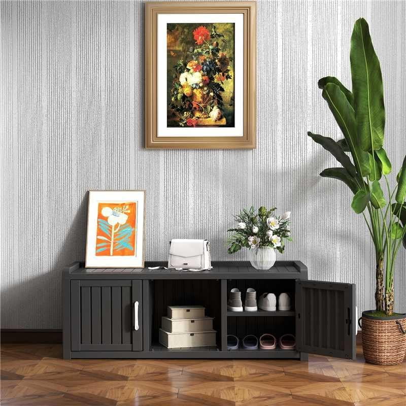 DRATO Indoor Outdoor Shoe Storage Cabinet,Waterproof Shoe Cabinet with ...