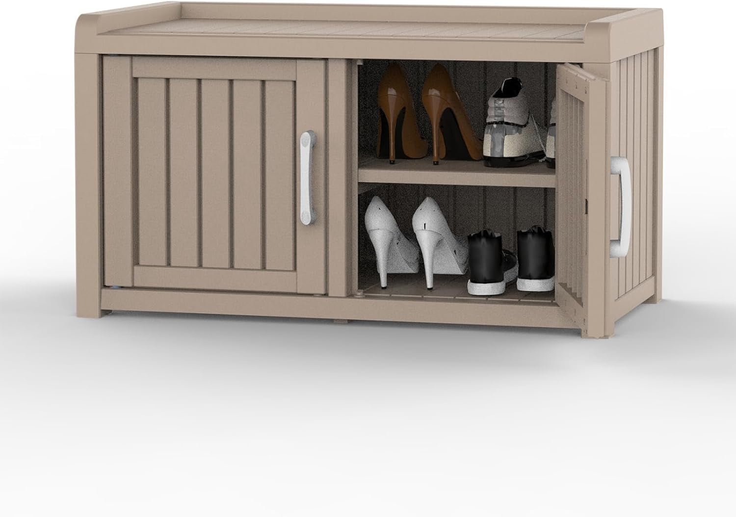 DRATO Indoor Outdoor Shoe Storage Cabinet,Waterproof Shoe Cabinet with ...