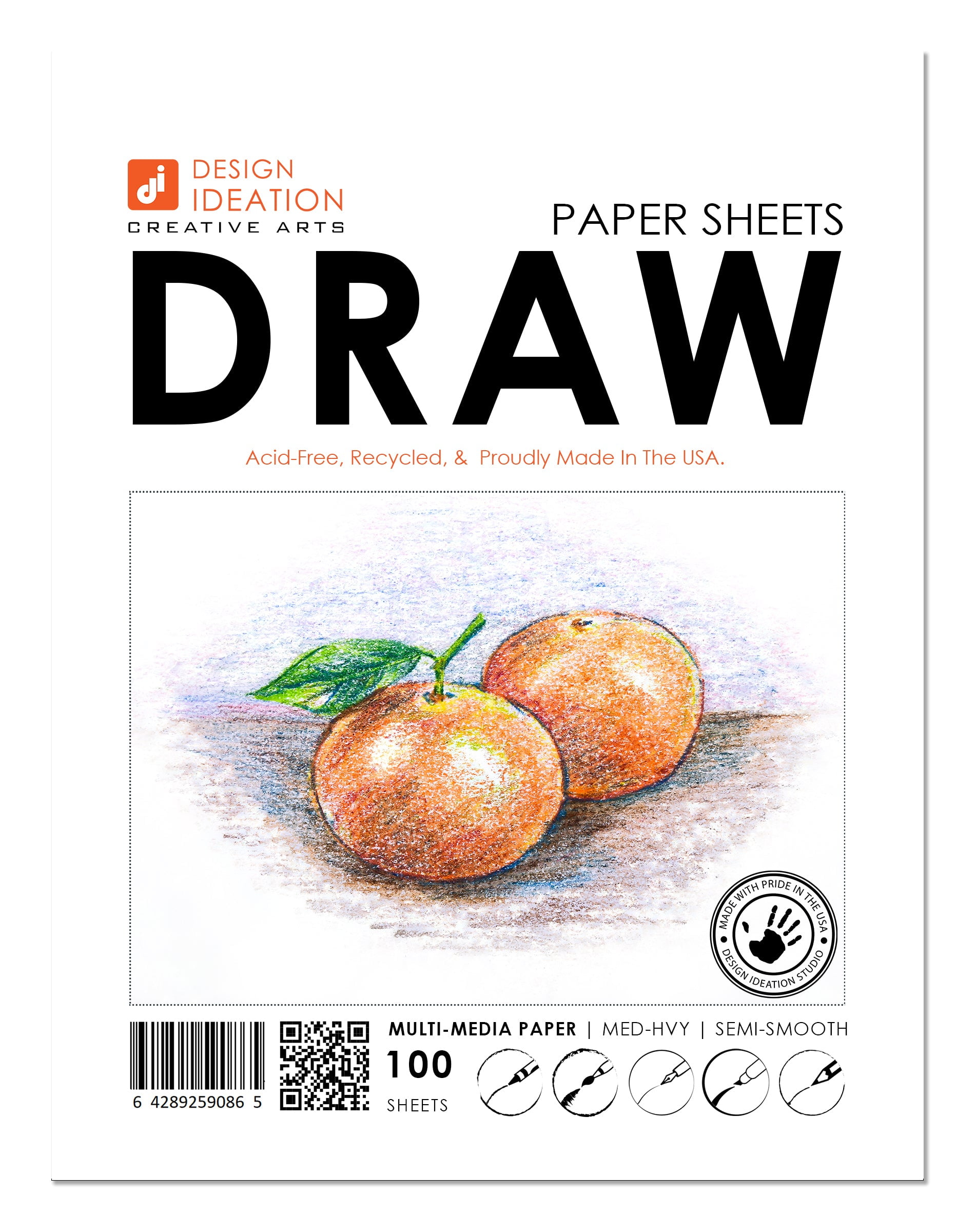 DRAWING Paper : Multi Media. Creative Project. Loose Sheet Pack. (8.5 ...