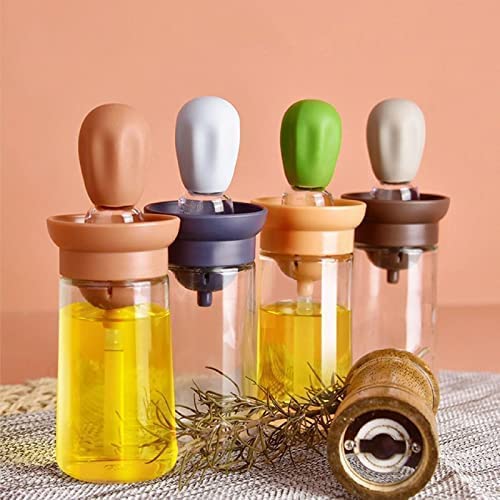 DRBS Chefs Basting Set Silicone Oil Pastry Brush Dispenser Glass ...