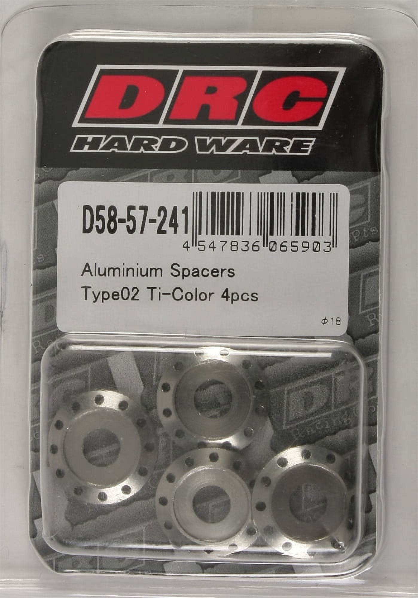 DRC D58-57-241; Aluminum Spacers Type 2 Titanium M6X12-mm 4-Pack ...