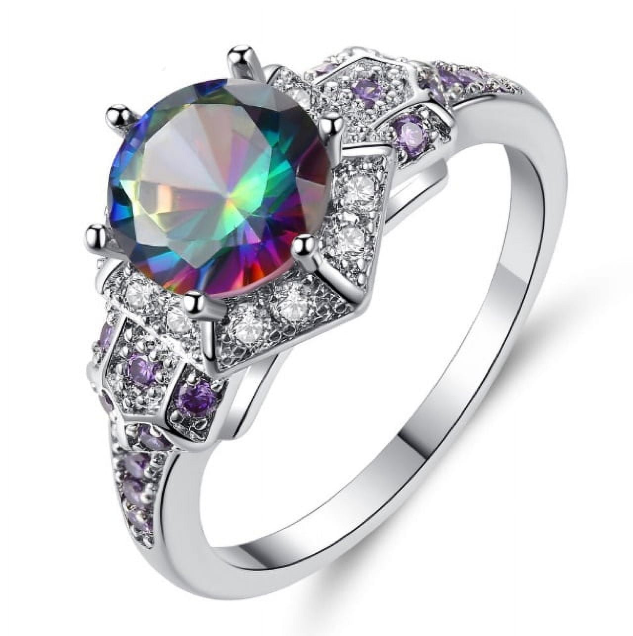 DRCOR Seven Color Circular Ring Female - Walmart.com