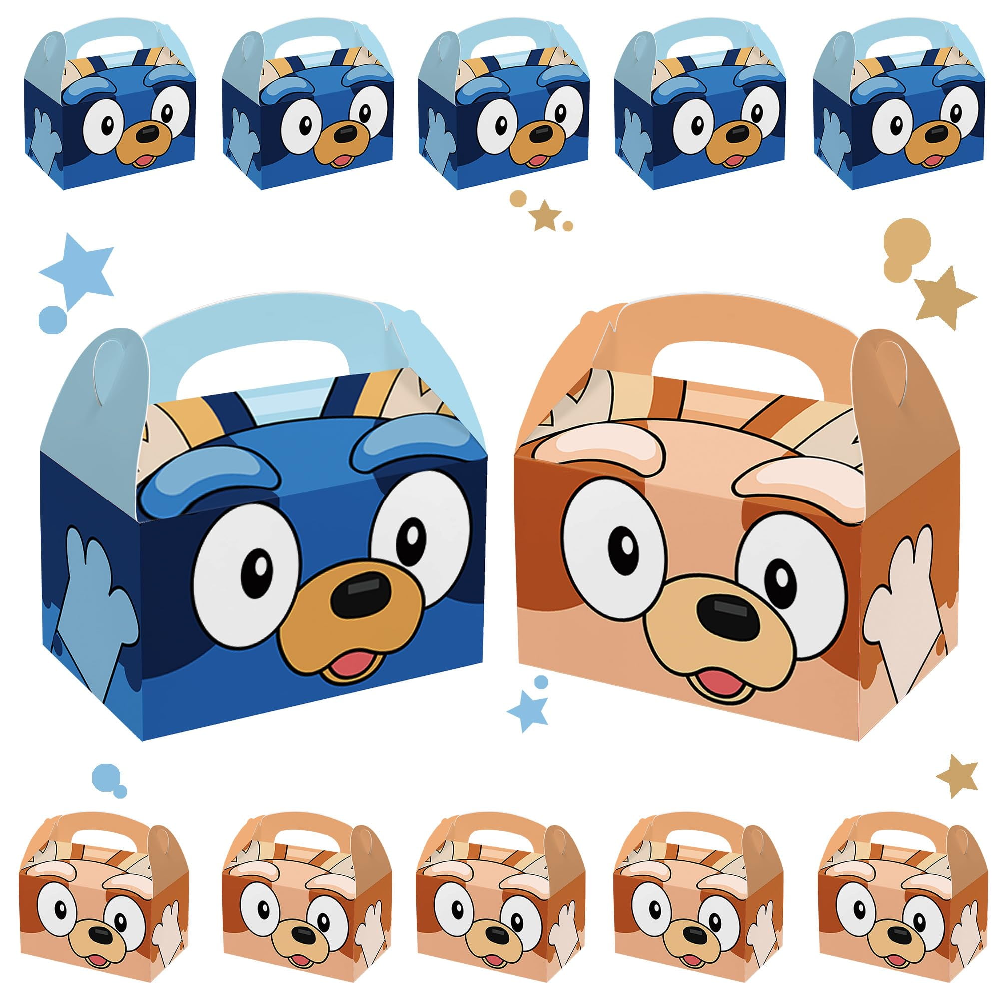 DRCYULP 16Pack Cartoon Dog MMF7 Birthday Candy Bags Blue Cartoon Dog ...