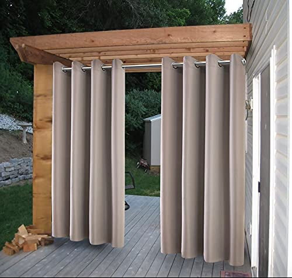 DREAM ART Outdoor Patio Waterproof Curtains Drapes Canopy Gazebo ...