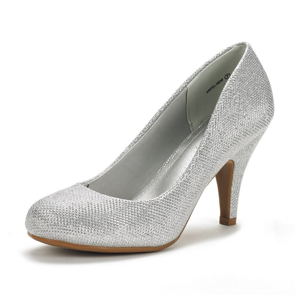 DREAM PAIRS Arpel Women's Formal Evening Dance Rhinestones Classic Low ...
