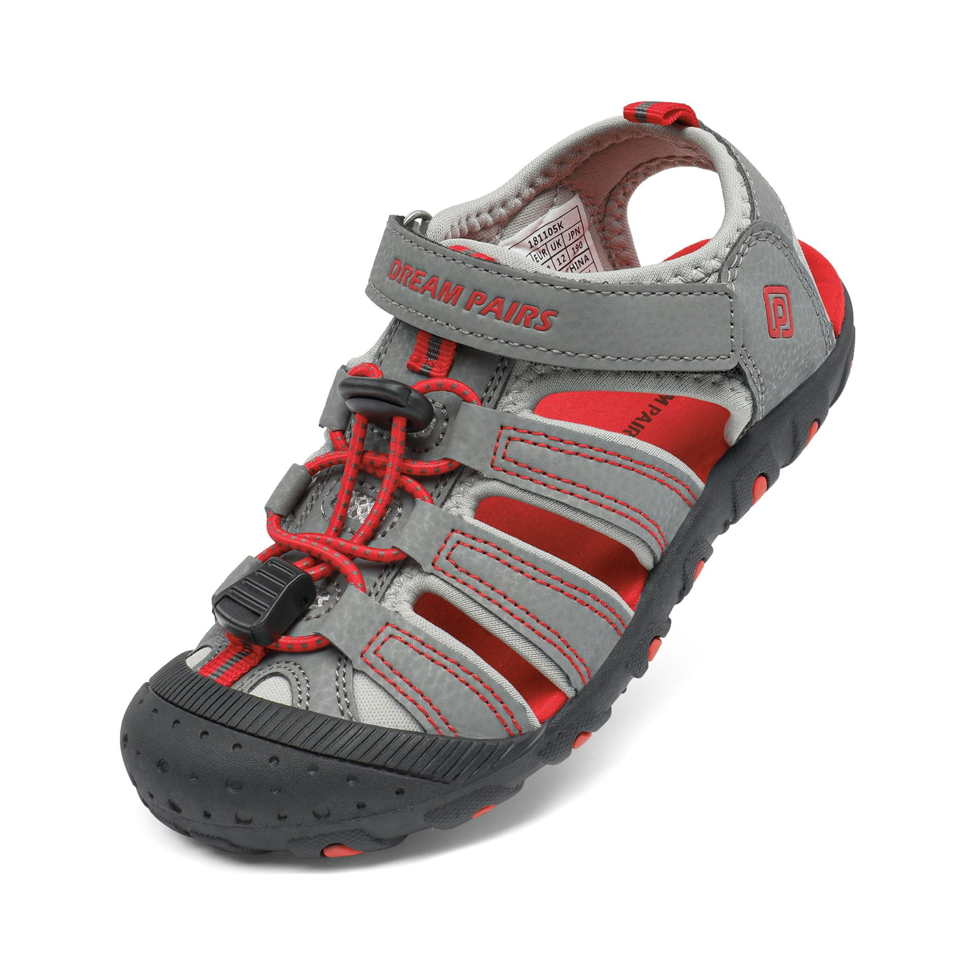 DREAM PAIRS Boys Girls Closed-Toe Outdoor Summer Sport Sandals(Toddler ...