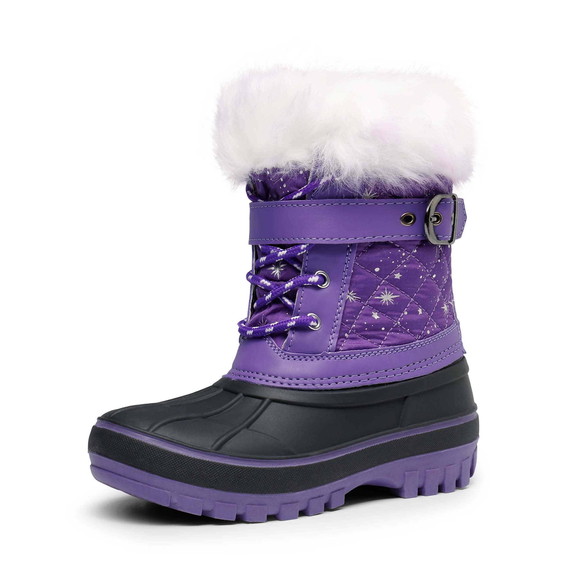 BURUDANI Boys Girls Fashion Mid Calf Winter Snow Boots Toddler/Little ...
