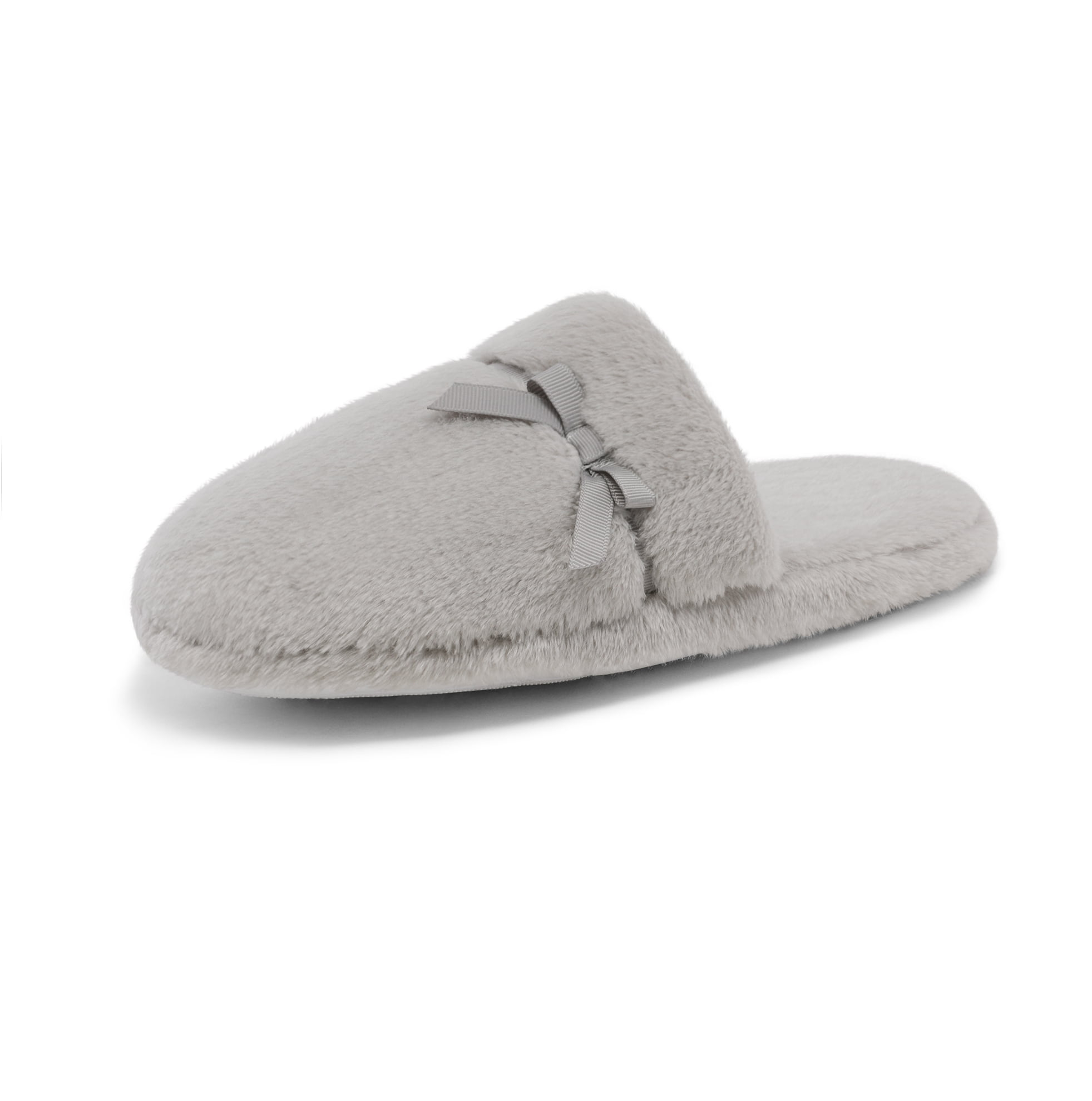DREAM PAIRS Faux Fur Soft Slippers For Women Slip on House Indoor Slippers Women's Bedroom Fuzzy ...