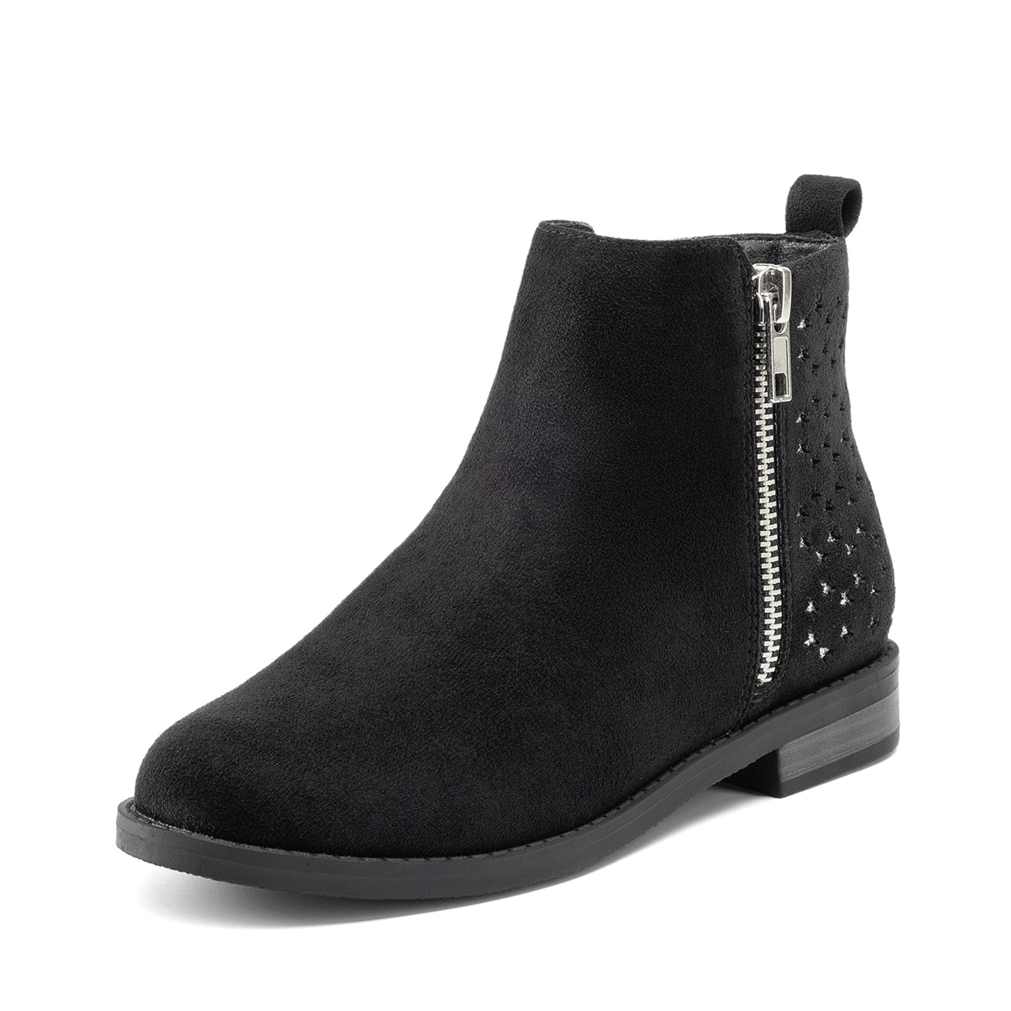 DREAM PAIRS Girls Ankle Boots with Side Zipper Low Heels Toddler/Little ...