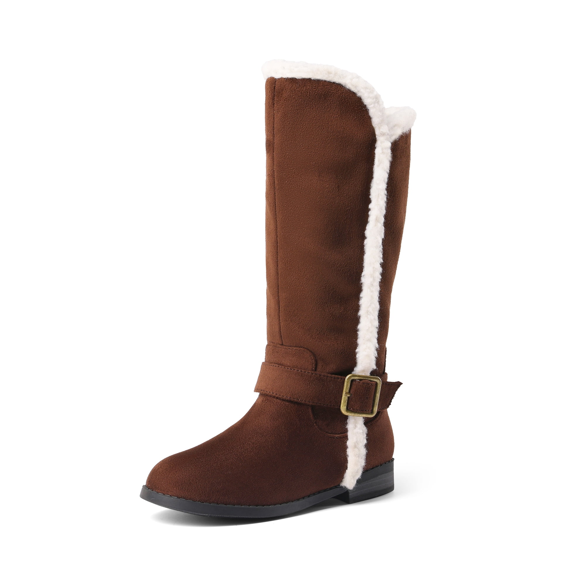 Dream Pairs Girls Boots Side Zipper Mid Calf Winter Boots Toddler ...