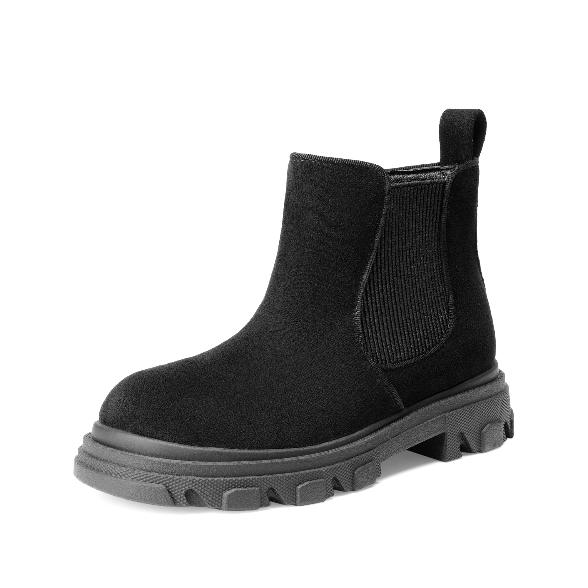 DREAM PAIRS Girls Chelsea Boots Side Zipper Lug Sole Ankle Booties ...