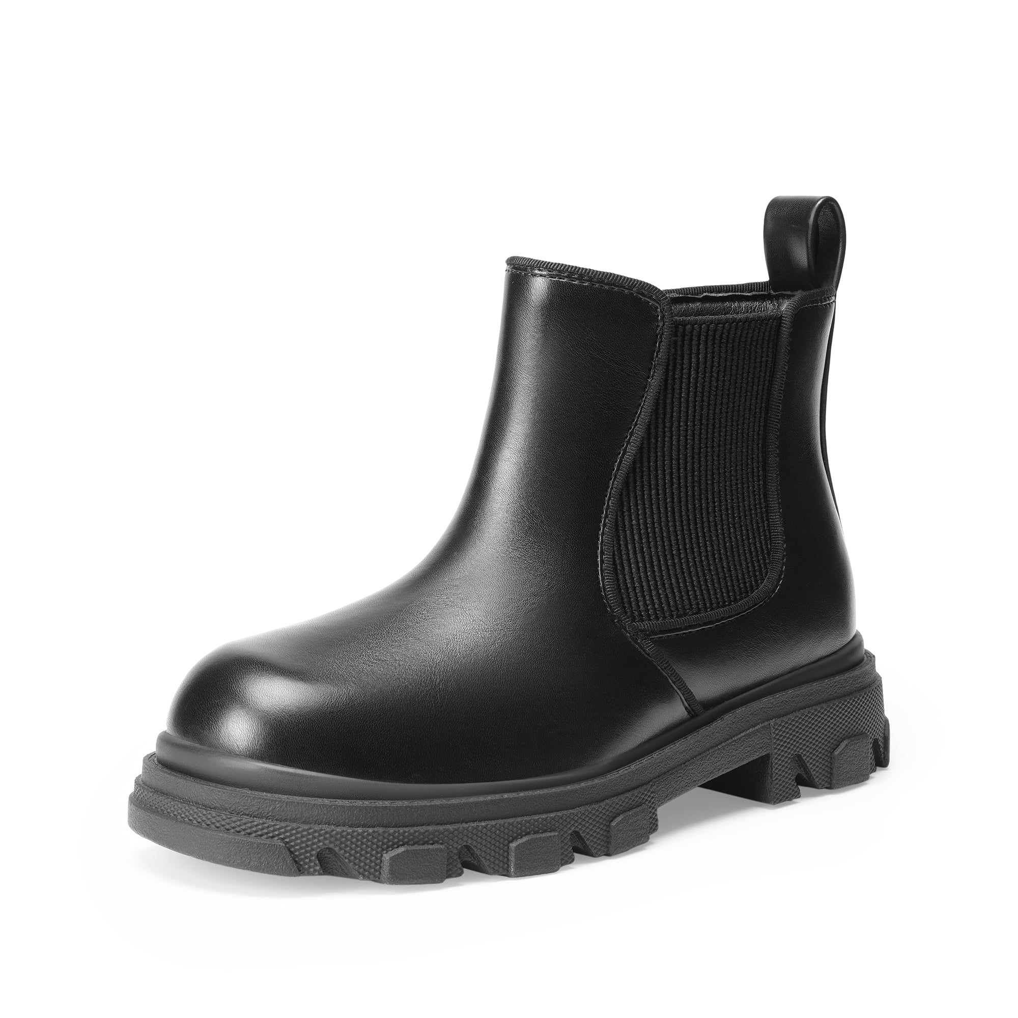 DREAM PAIRS Girls Chelsea Boots Side Zipper Lug Sole Ankle Booties ...