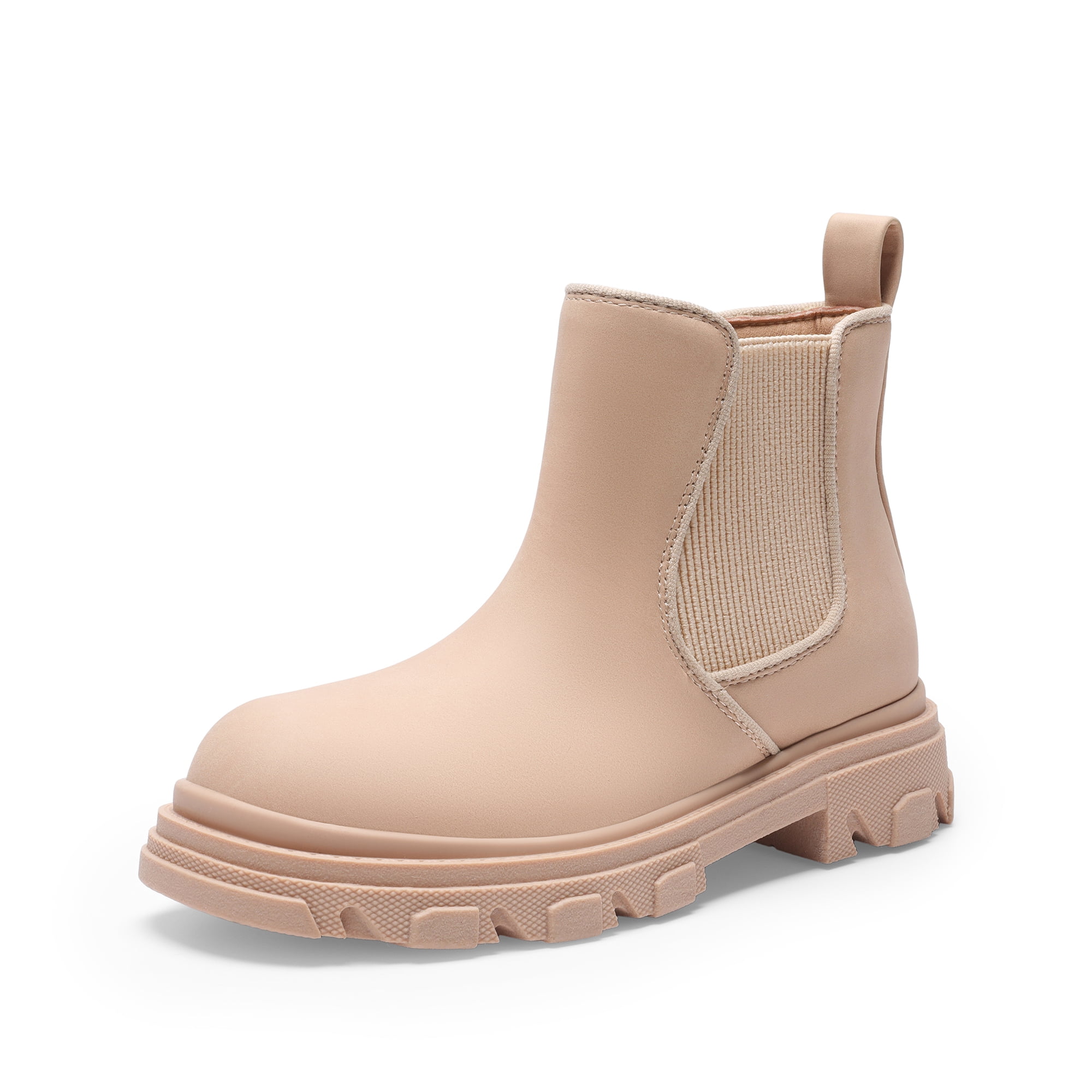 DREAM PAIRS Girls Chelsea Boots Side Zipper Lug Sole Ankle Booties ...