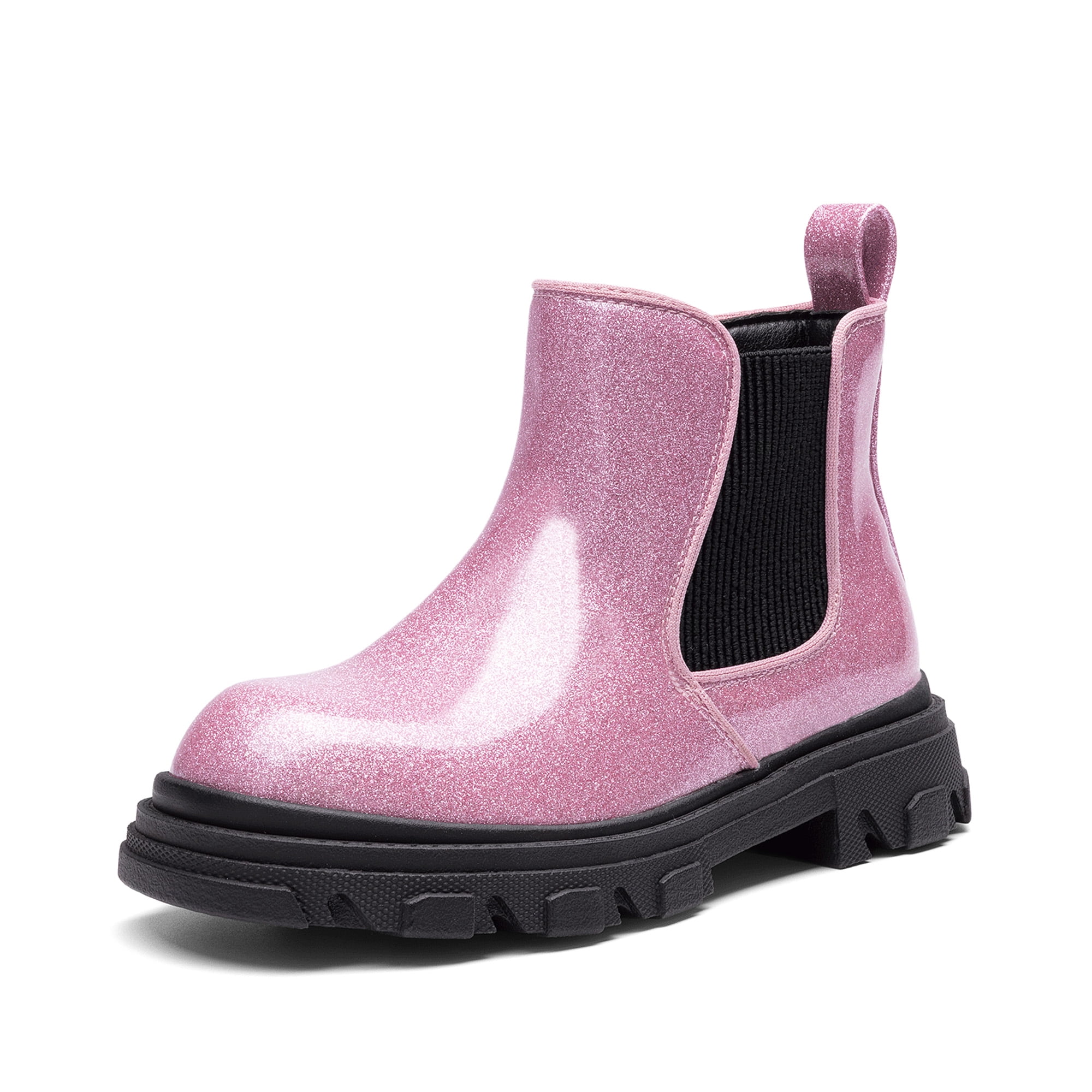 DREAM PAIRS Girls Chelsea Boots Side Zipper Lug Sole Ankle Booties ...